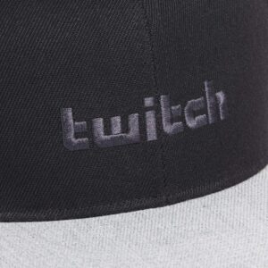 Twitch Wordmark Snapback Hat Black