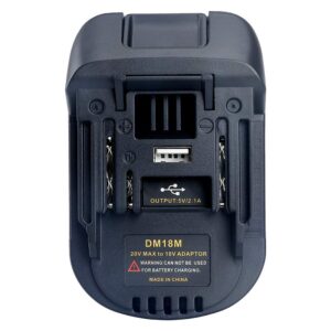 dm18m battery adapter for milwaukee to makita battery, for milwaukee 18v for dewalt 20v battery convert to for makita 18v battery