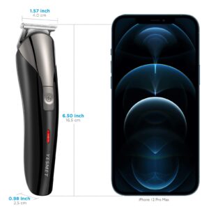 Beard Trimmer for Men, YESMET Professional Hair Clippers, Fast Rechargeable Cordless Hair Trimmer with Waterproof Low Noise, Electric Hair Cutting Kits for Head, Nose, Mustache, Face, Body Grooming