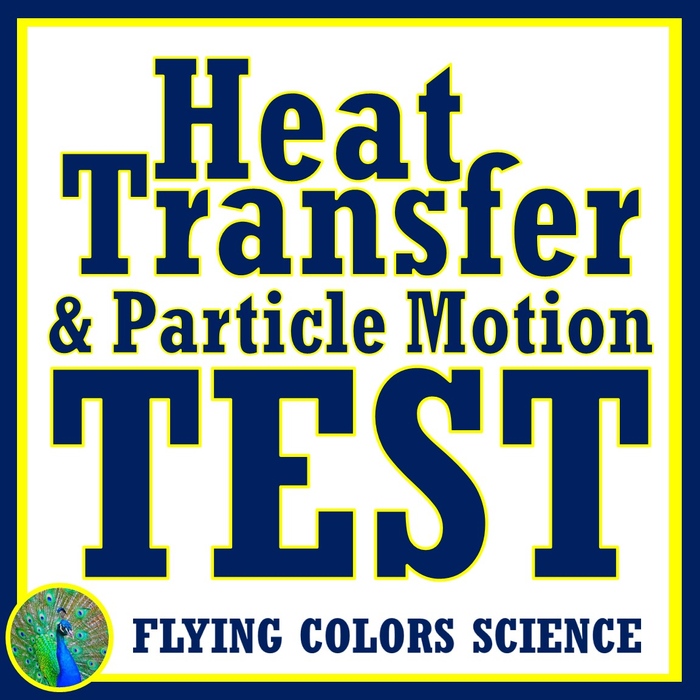 Thermal Energy Heat Test Assessment Conduction Convection Radiation NGSS MS-PS3-3 MS-PS3-5 MS-PS1-4 MS-PS3-4