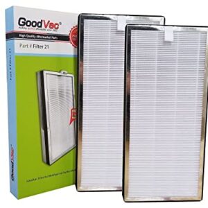 GOODVAC H13 True HEPA Filter Compatible with Medify MA 40 Air Purifiers (2-Pack)