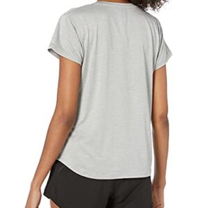 New Balance Women's Sport Core Heather Short Sleeve, Athletic Grey , Medium