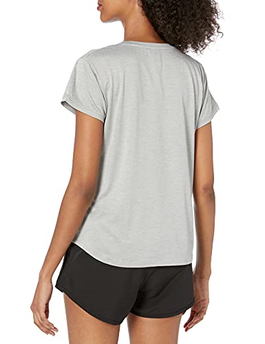 New Balance Women's Sport Core Heather Short Sleeve, Athletic Grey , Medium