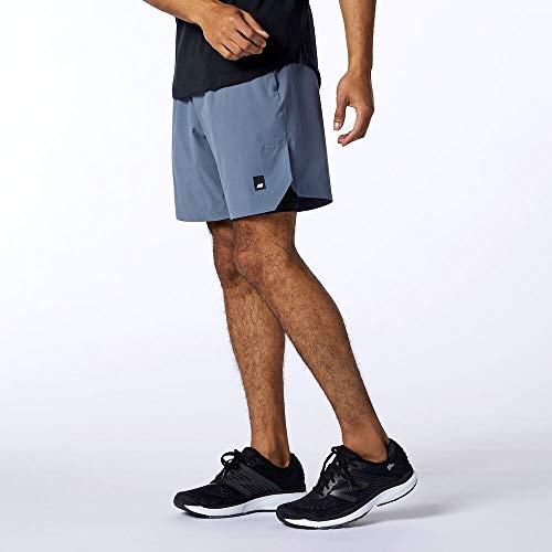 New Balance Men's Fortitech 7 Inch 2 In 1 Short, Ocean Grey , Medium