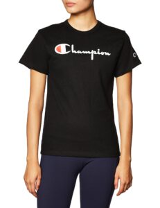 champion women's the heritage tee, certain peach, small