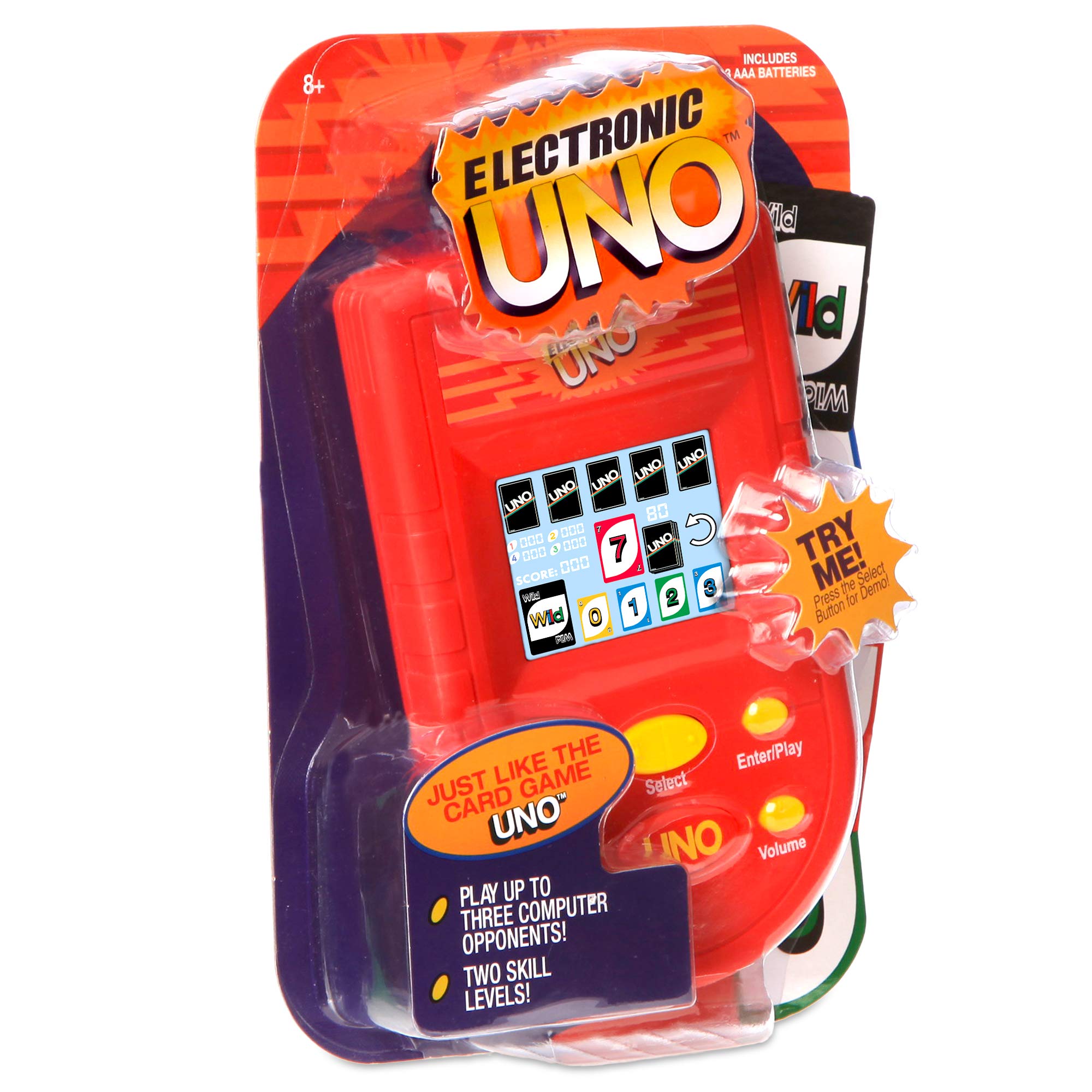 Basic Fun UNO Electronic Handheld Game with Full Color Screen