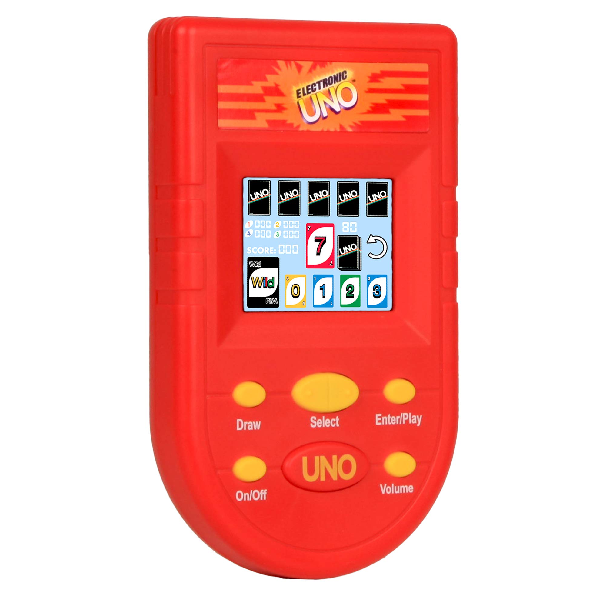 Basic Fun UNO Electronic Handheld Game with Full Color Screen