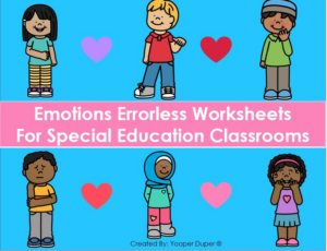 emotions errorless worksheets