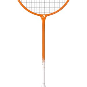 Baden | Champions | Portable Badminton Set | Regulation Net + 3 Shuttlecocks + 4 Racquets + 1 Boundary + 1 Carry Bag | Orange/Gray