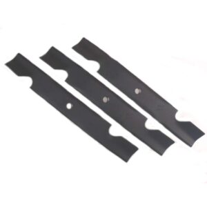 stevens lake parts set of 3 new lawn mower blade fits toro 74820, 74840, titan z 50" models interchangeable with 117-1156-03