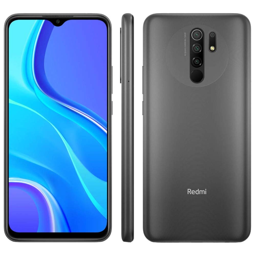 Xiaomi Redmi 9 (64GB, 4GB) 6.53", 5020 mAh Battery, Dual SIM GSM Unlocked Global 4G LTE (T-Mobile, AT&T, Straight Talk) International Model (Carbon Grey)