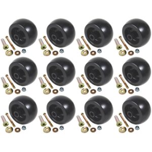 set of 12 new deck wheel kits fits exmark, fits kubota, rotary, fits toro, wright explorer, lawn mower ztr zero turn, metro, turf ranger, turf tracer, viking models interchangeable with 103-3168