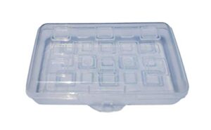 sterilite pencil box with splash tint lid (clear)