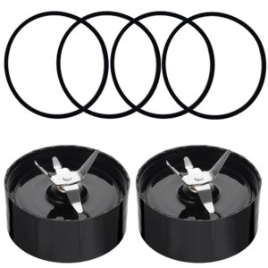 gahselec 250w replacement blades and gaskets for magic bullet blender, black