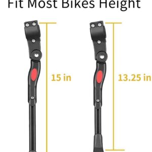 Bike Kickstand,Kickstand for Bike,Kick Stand Adjustable for 22" 24" 26" 27" Mountain Bike/Road Bicycle/BMX/MTB/City Commuter Bike/Kids Bike/Sports Bike/Adult Bike