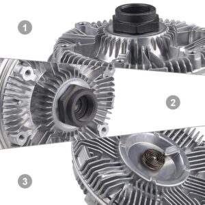 WATERWICH Fan Clutch Compatible with Ford 94-97 F250 F350 F59, 93-97 F Super Duty & 95-97 E350 Econoline 7.3L Powerstroke Diesel Replace# 2835