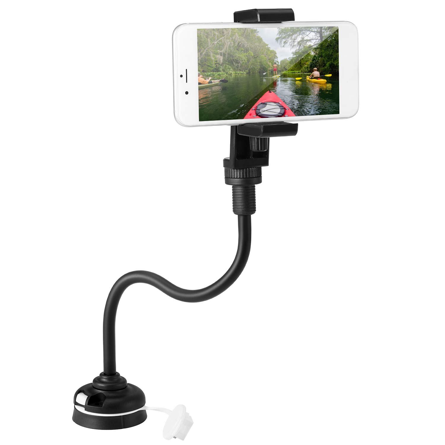 LIXADA Kayak Phone Mount Universal Boat Bracket Canoe Camera Mount Holder with Flexible Long Arm