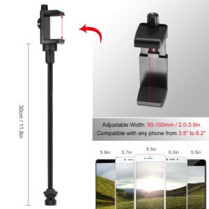 LIXADA Kayak Phone Mount Universal Boat Bracket Canoe Camera Mount Holder with Flexible Long Arm