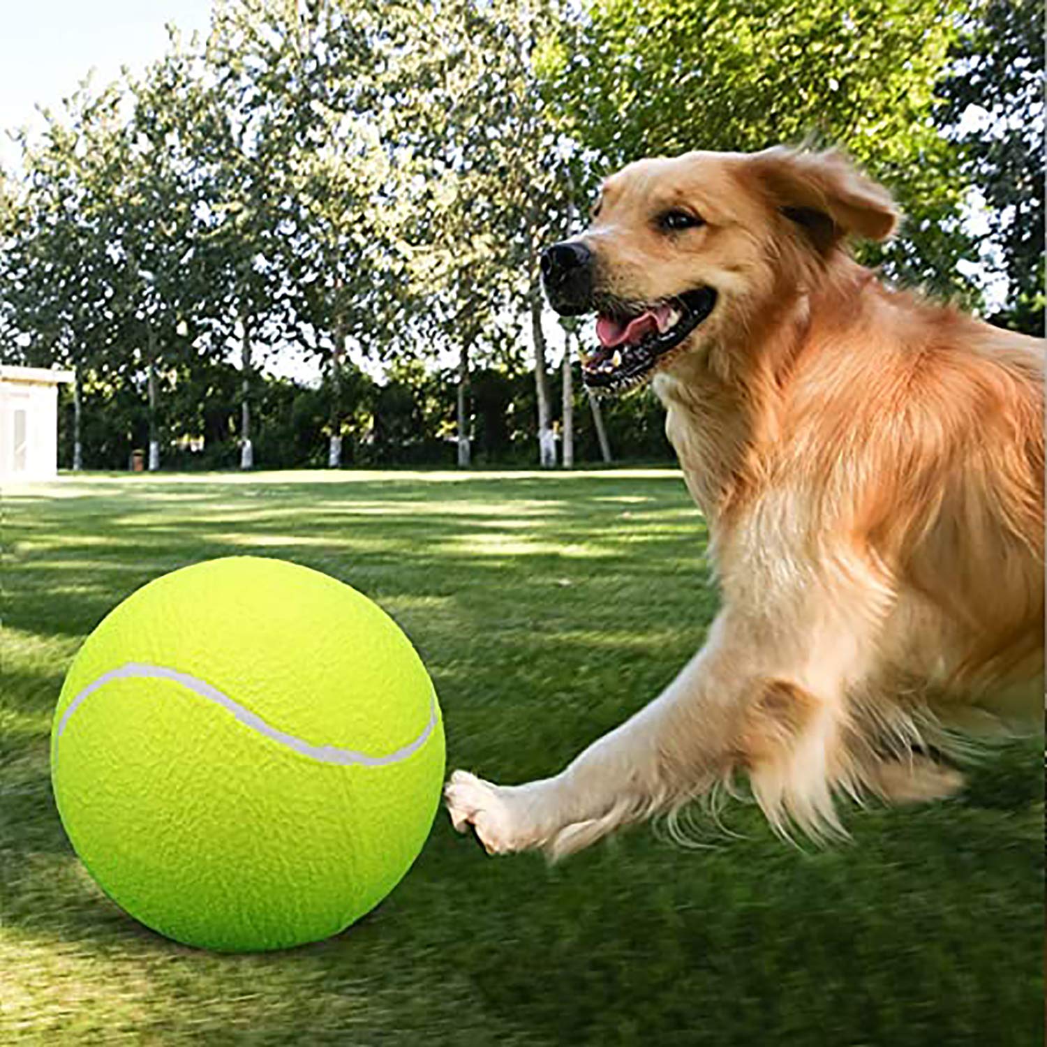 URBEST Oversize Giant Tennis Balls, Inflatable Tennis Balls for Signature, Children Adult Pets Dogs Cats Fun (Shipped Deflated)