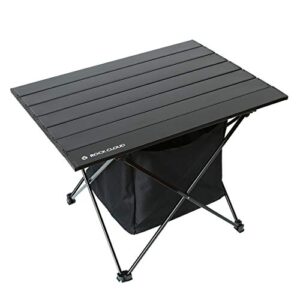 rock cloud portable camping table ultralight aluminum camp table with storage bag folding beach table for camping hiking backpacking outdoor picnic, size m