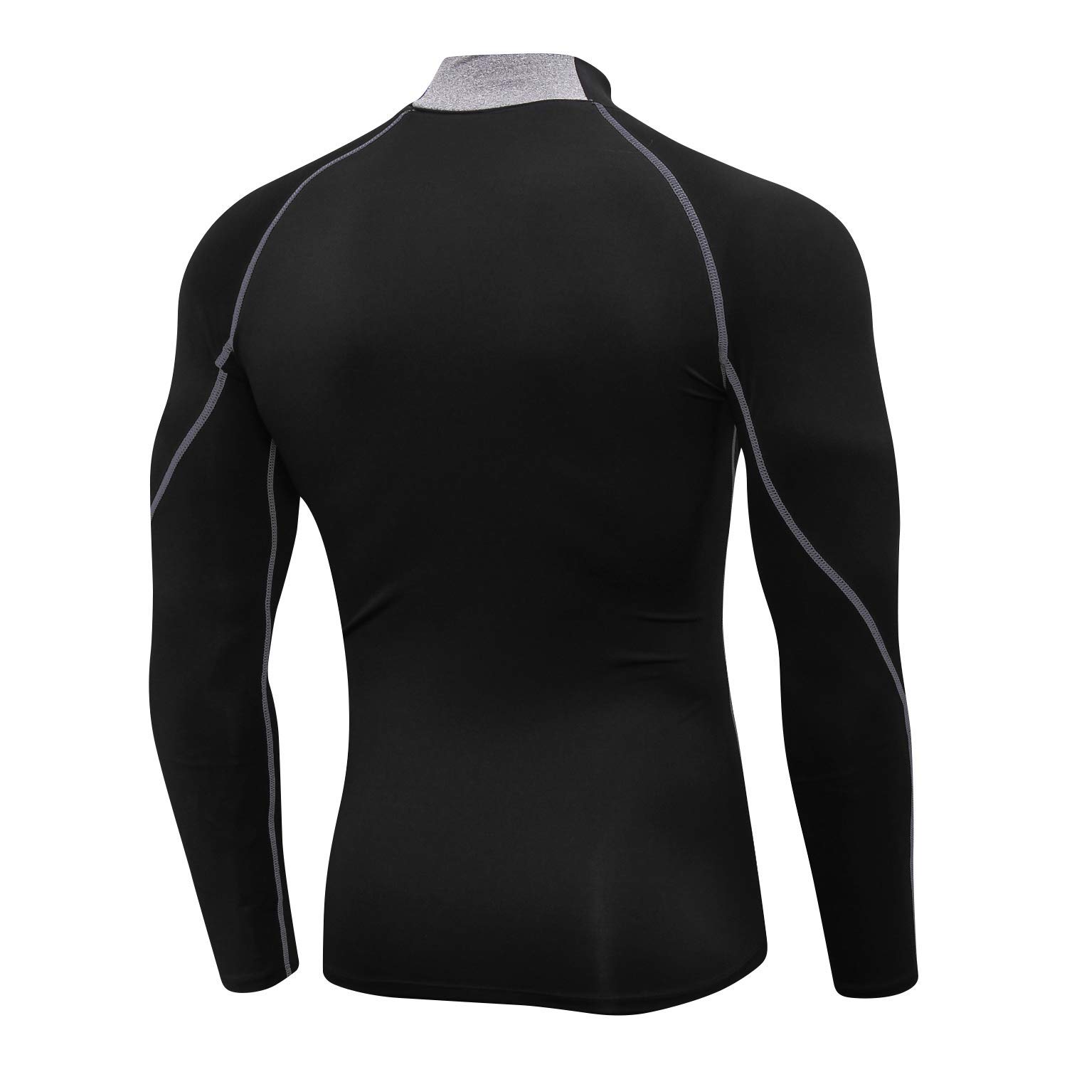 Audoc Mens 3 Pack Compression Shirt Long Sleeve Shirts Athletic Base Layer Tops Workout T Shirt