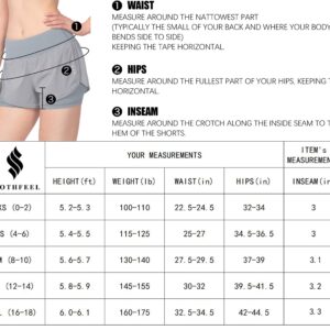 Soothfeel Women's 2 in 1 Running Shorts Workout Athletic Gym Yoga Shorts for Soothfeel Women with Phone Pockets Black