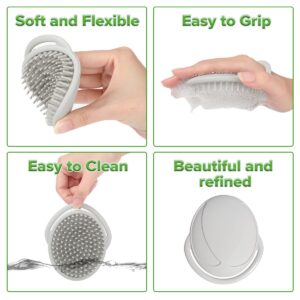 haakaa Baby Cradle Cap Brush - Soft Cradle Cap Comb| Hair Scalp Massager, Soft Bristles for Newborns & Toddlers,Ideal Baby Shower Gifts for Mum - 1pk