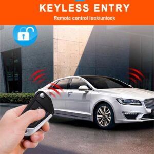 BANVIE Car Alarm System with Remote Engine Start and Push to Start Stop Iginition Button Kit