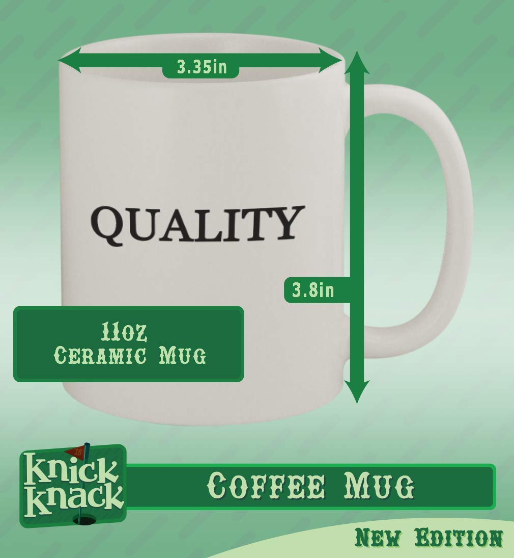 Knick Knack Gifts B04Y20D02W008202M04T25C19S16C-US - 11oz Ceramic White Coffee Mug, White