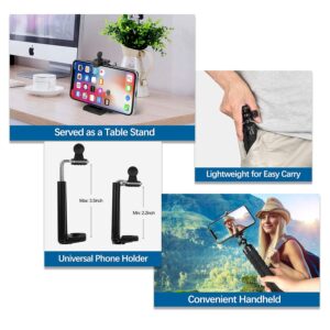 Phone Tripod, Flexible Tripod and Portable Adjustable Tripod with Wireless Remote, Compatible with iPhone/Android Phones, Mini Camera Tripod Stand for Cell Phone DSLR GoPro