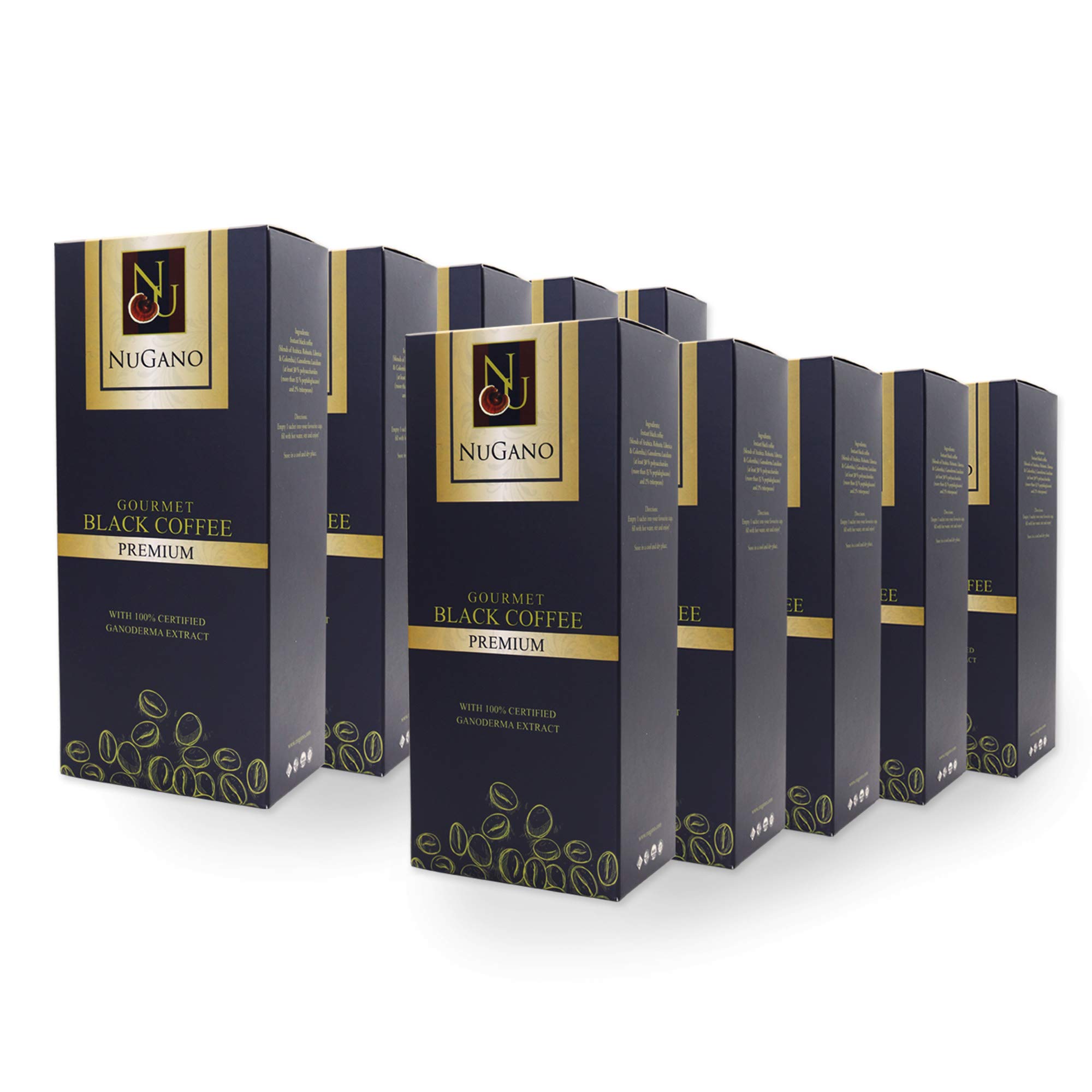 300 sachets Nugano Ganoderma Black Coffee with 100% certified Ganorderma Reshi Extract