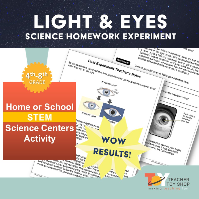 Light & Eyes Science Home Experiment