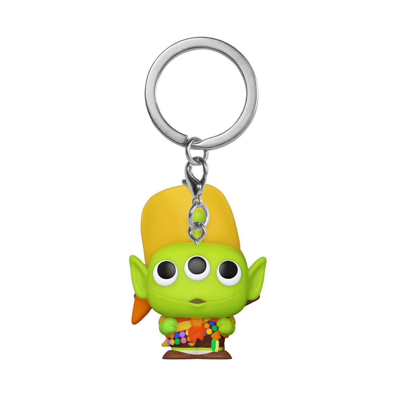 Funko POP Keychain: Pixar Alien Remix - Russell, Green, 2 inches