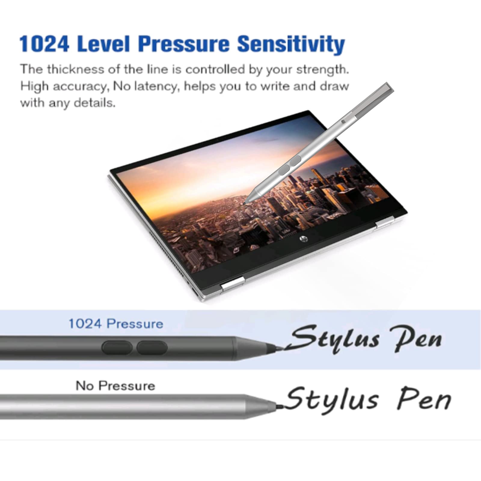 ﻿﻿Stylus Pen for HP Pavilion x360 Touchscreen Laptop Pencil,HP Pavilion x360 11m-ad0 14M-ba0 14-cd0 15-br0;HP Envy x360 15-bp0,x360 15-cn0,X2 12-e0xx,X2 12g0xx;HP Spectre x360 13-ac0xx 15-blxxx