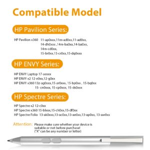 ﻿﻿Stylus Pen for HP Pavilion x360 Touchscreen Laptop Pencil,HP Pavilion x360 11m-ad0 14M-ba0 14-cd0 15-br0;HP Envy x360 15-bp0,x360 15-cn0,X2 12-e0xx,X2 12g0xx;HP Spectre x360 13-ac0xx 15-blxxx