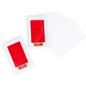 Baby Handprint and Footprint Kit, 4 Red Ink Pads, 10 Imprint Cards (14 Pieces)