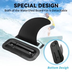 GEUNTECH Kayak Tracking Fin Detachable Watershed Board Fin for Kayak Canoe Boat Dinghy Accessories (1 Large Tracking fin)