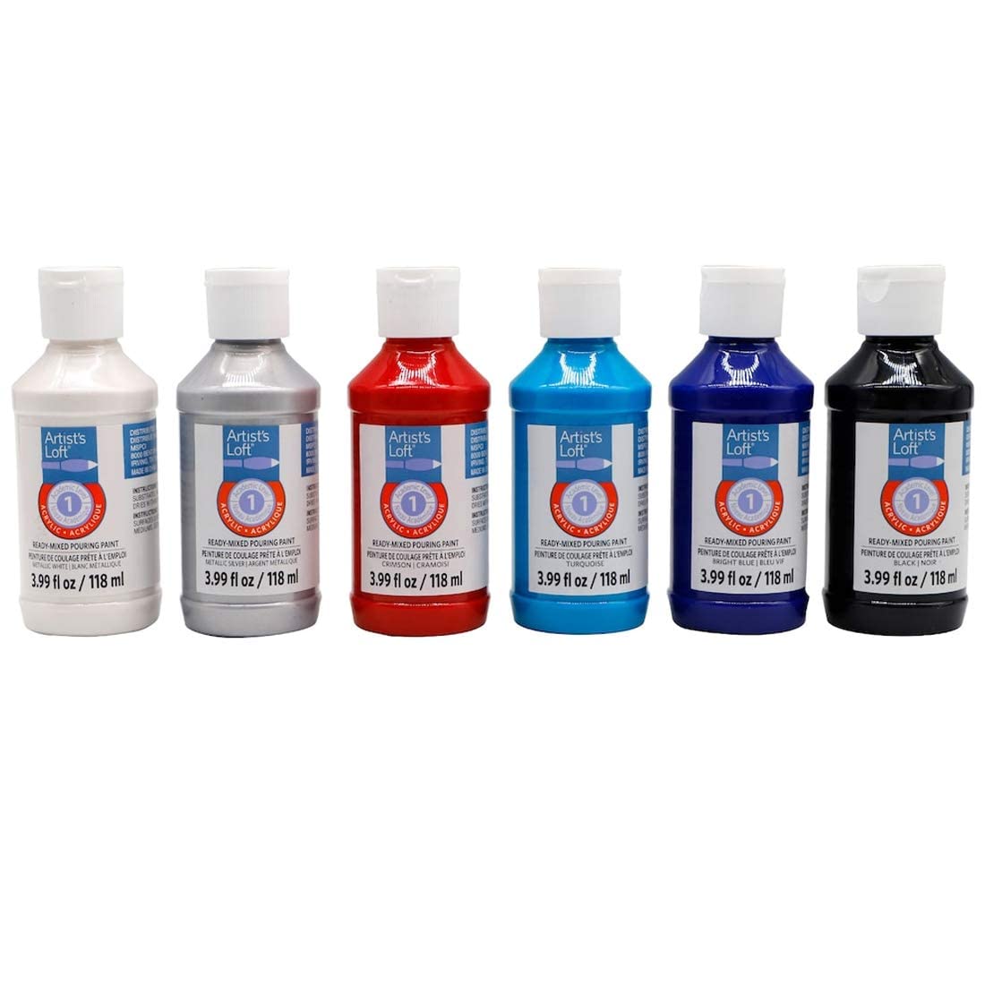 Ready-Mixed Pouring Paint Set by Artist’s Loft | 3.99 oz,118ml