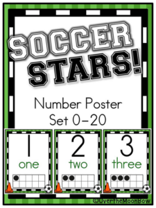 soccer stars! | number poster set