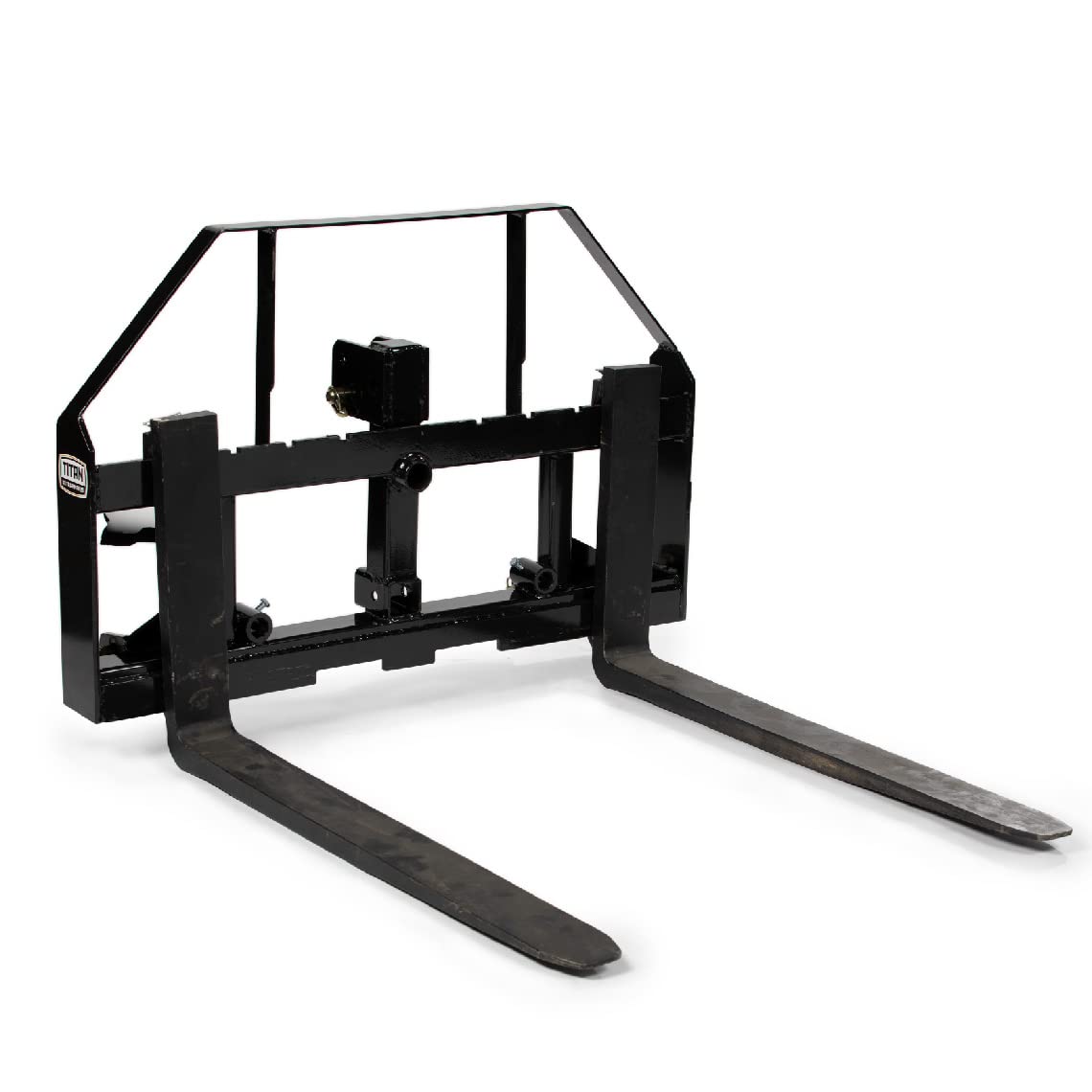 Titan Attachments Pallet Fork Frame Attachment with 42" Fork Blades, Fits Cat I & II Tractors, Rated 4,000 LB