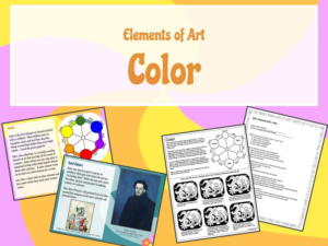 elements of art ~ color ~ lesson presentation, worksheet and quiz