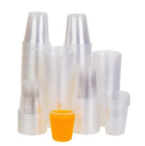 plastic drinking cups - 3 ounce clear disposable cup - 100 count