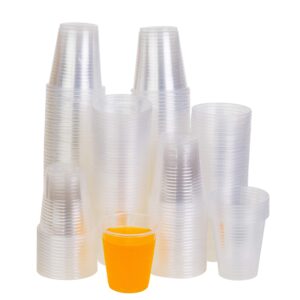 Plastic Drinking Cups - 3 Ounce Clear Disposable Cup - 100 Count