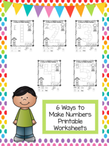 10 printable 6 ways to make numbers worksheets