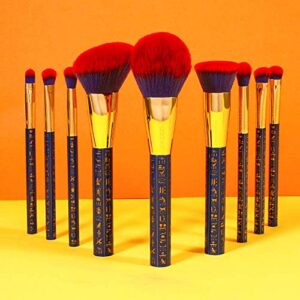 Docolor Makeup Brushes 19Pcs Makeup Brush Set Premium Gift Synthetic Powder Kabuki Foundation Contour Blush Concealer Eye Shadow Blending Liner Make Up Brush Kit, Ancient Egyptian Series