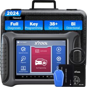 xtool x100 pad3 key fob programming tool with ks-1 + kc100 key programmer + eeprom adapter, ecu coding & pmi, 38+ services, bidirectional control, 2-year updates, all systems car diagnostic scanner