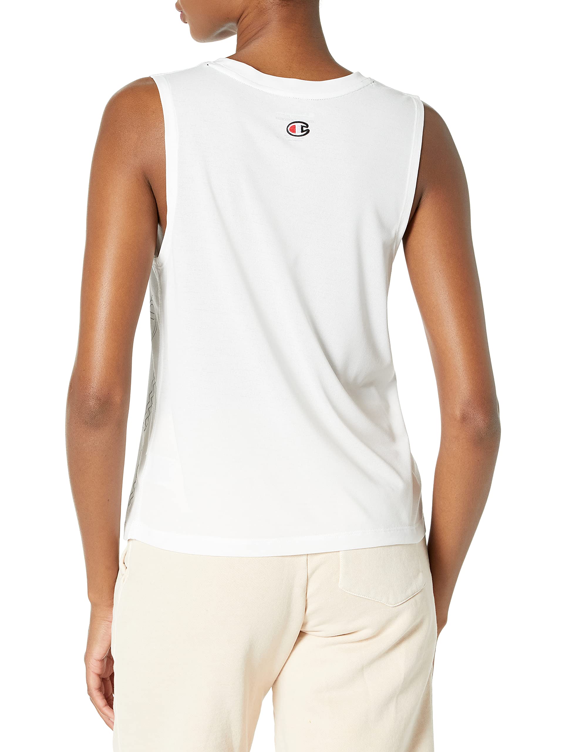 Champion Women's Sport Muscle Tank, White-586433, Medium