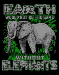 earth would not be the same without elephants quote - science classroom wall print