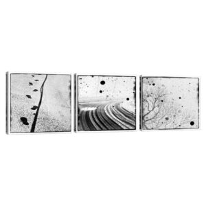 icanvas dfu7 an english winter ii triptych canvas print by dorit fuhg, 16" x 48" x 1.5" depth split