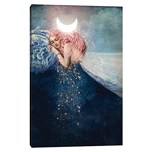 iCanvas CWS26 The Sleep Canvas Print by Catrin Welz-Stein, 26" x 18" x 0.75" Depth Gallery Wrapped